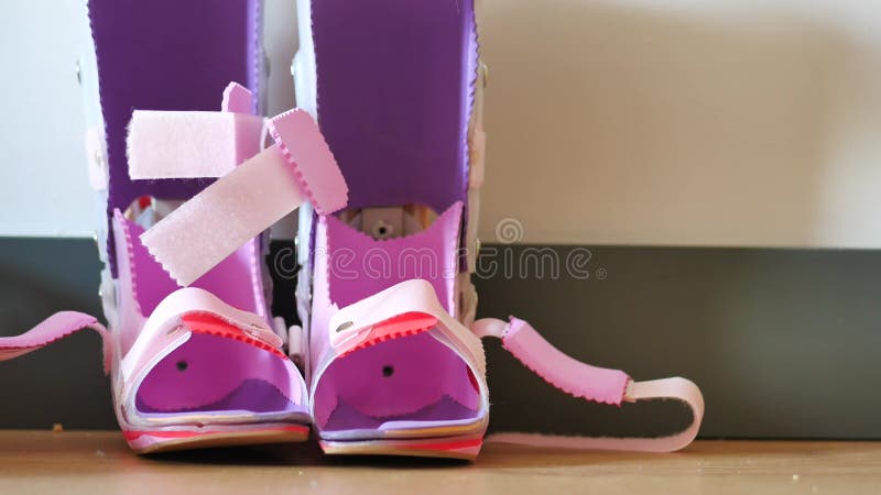 Child Legs Orthosis on Floor Stock Video - Video of treatment, medical ...