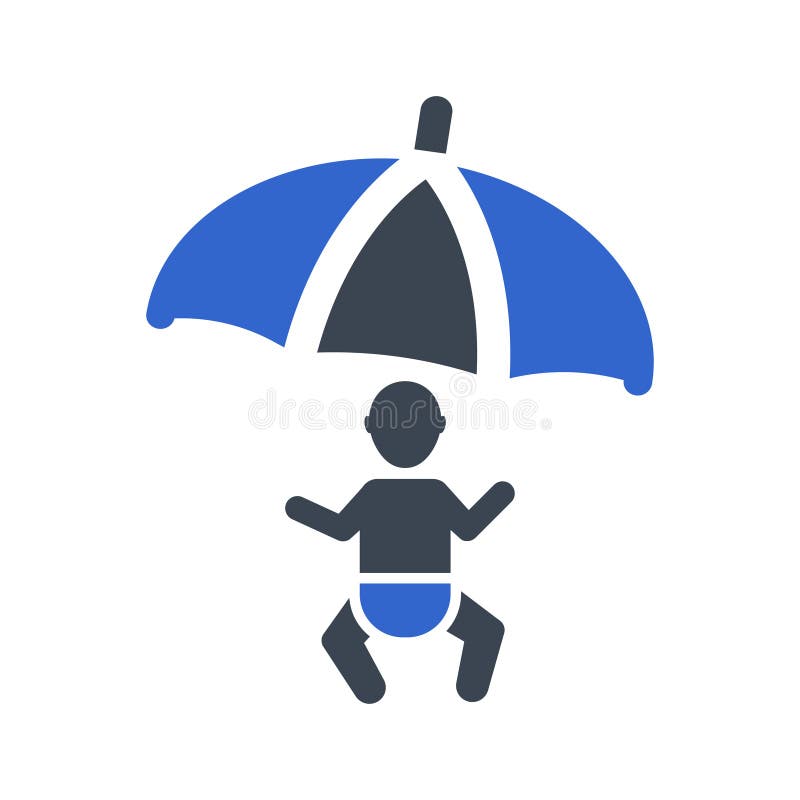 Child life insurance icon stock vector. Illustration of icon - 192073562