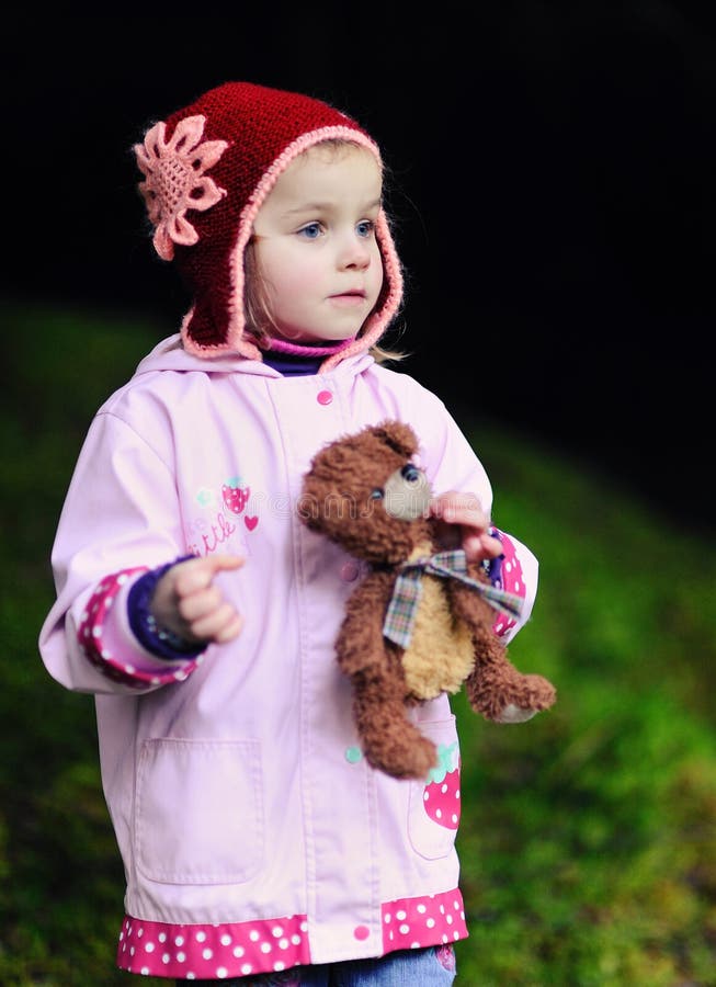 Child with a little teddy stock image. Image of teddy - 29299115