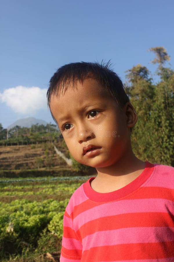Child Look Sad stock image. Image of children, hair, indonesia - 26410121