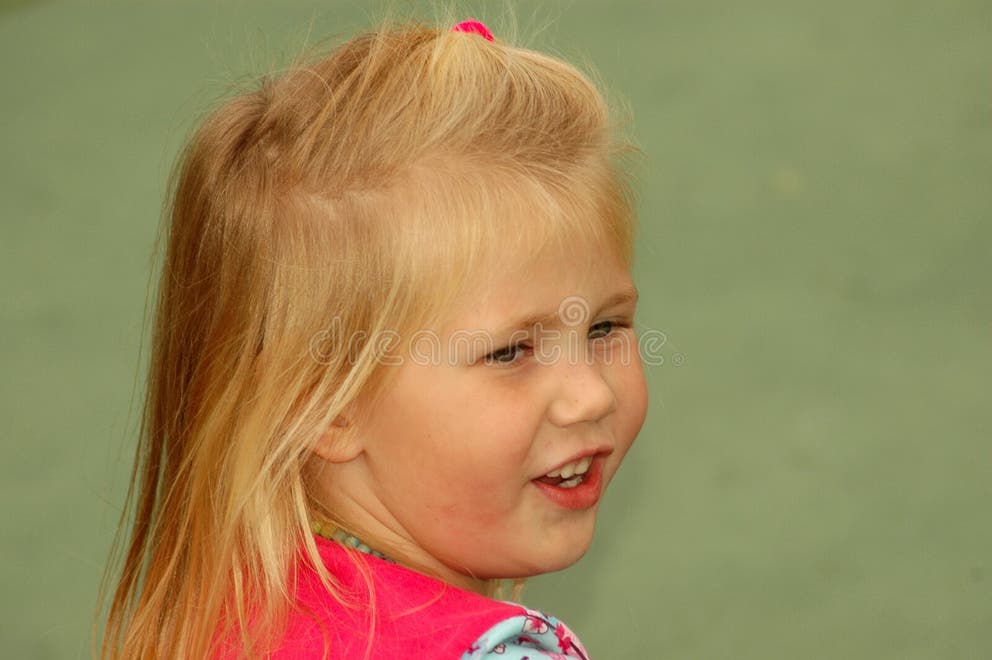 Child looking back stock photo. Image of friendly, heads - 2681714