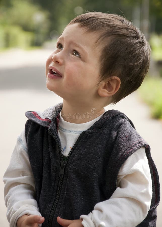 Child looking up stock image. Image of child, outdoors - 18300791