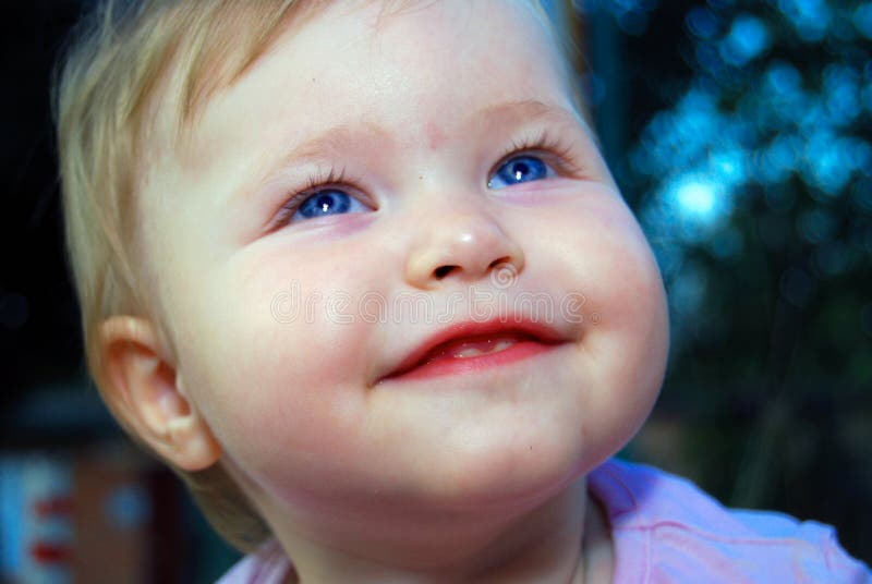 Child looking at the world stock image. Image of trust - 61223403