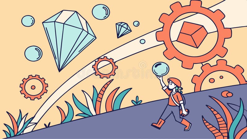 Child with Magnifying Glass, Learning and Exploration Concept Vector ...