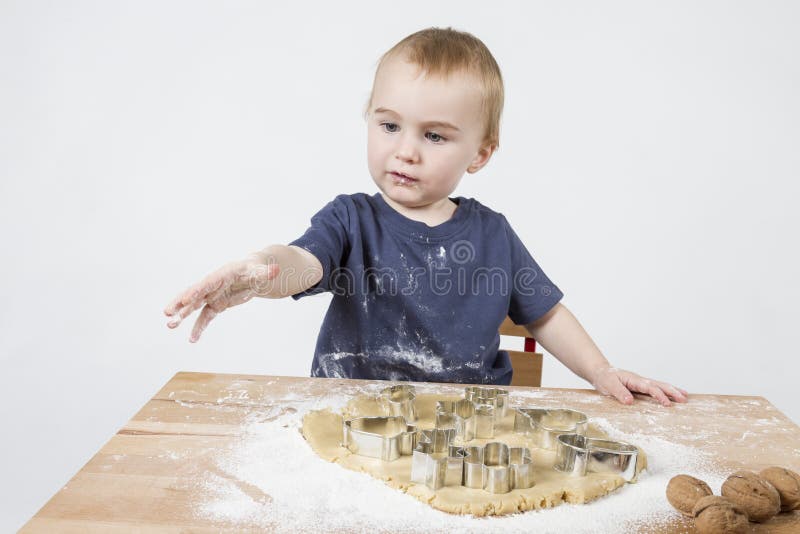 Child making cookies stock photo. Image of ingredient - 27767658