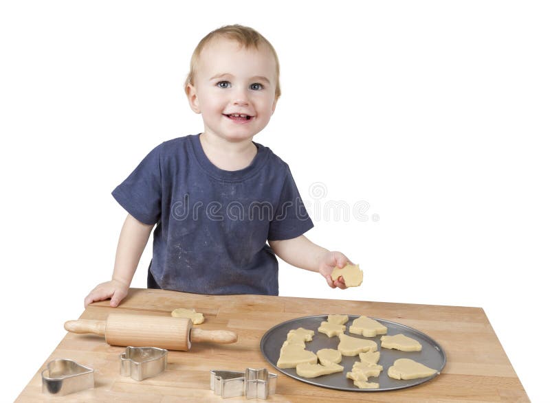 Child making cookies stock photo. Image of cookies, dough - 27767682