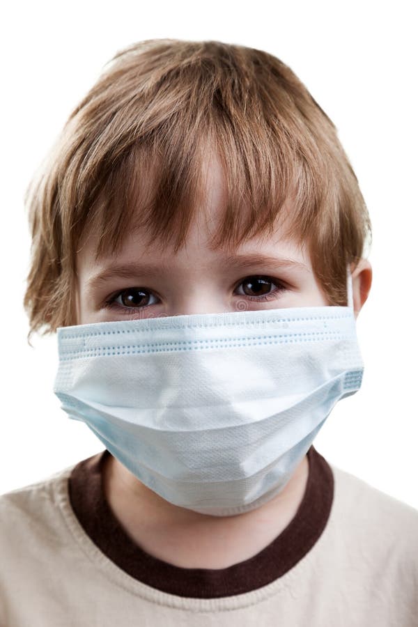 Child in medicine mask stock photo. Image of cute, mask - 18746406