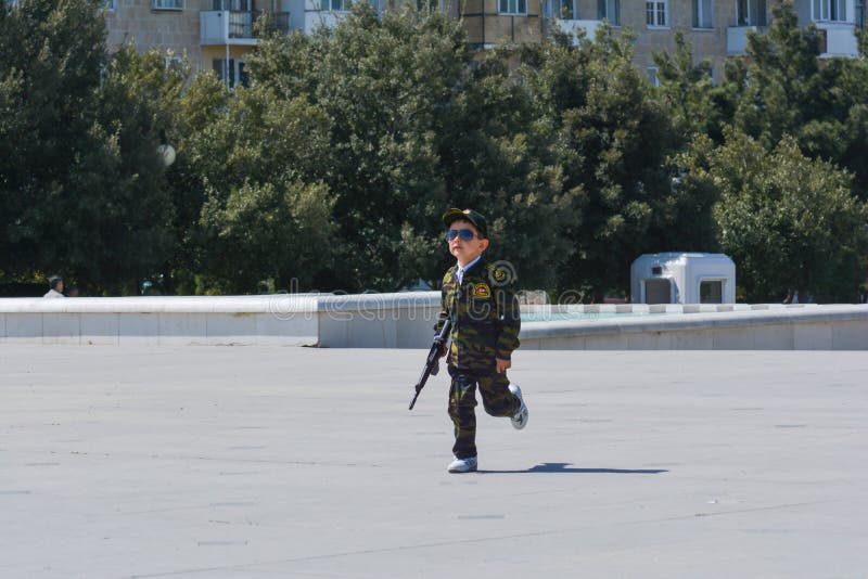 Child in Military Uniform, the Young Soldier Editorial Photo - Image of ...