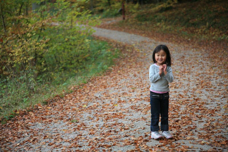 Child outdoor in forest stock image. Image of children - 12242315