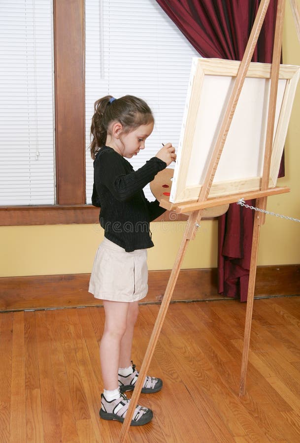 Child painting stock photo. Image of acrylic, design, beautiful - 7366602