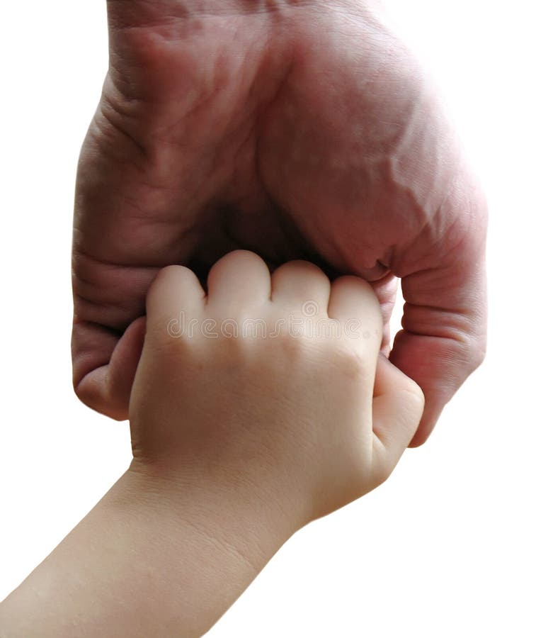 Child and Parent Hands Together Stock Image - Image of baby, kindness ...