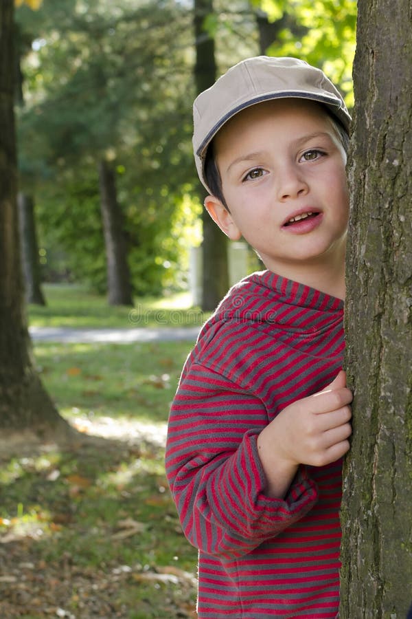 Child at park or forest stock image. Image of face, forest - 34822149