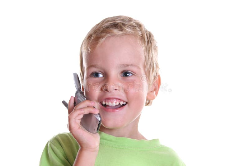 Child with phone stock photo. Image of little, communicate - 1141400