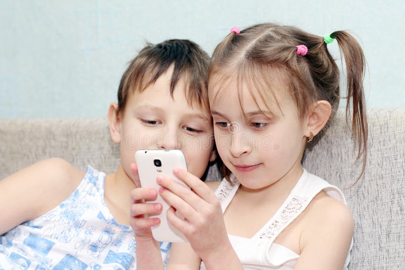 Child and phone stock image. Image of phone, plate, communications ...