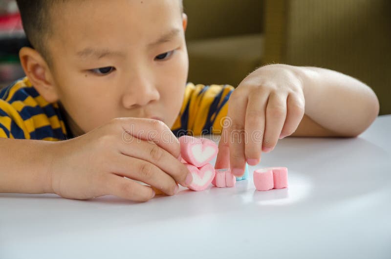 Child Play Jellys on White Table Stock Photo - Image of white, sign ...