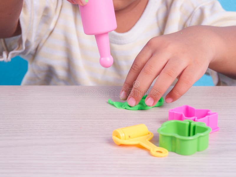Child play modeling clay stock image. Image of dough - 101269843