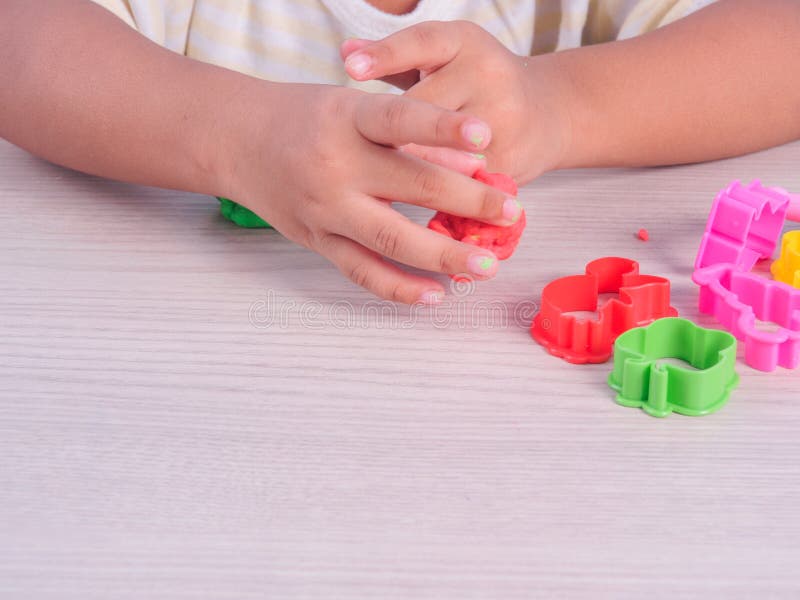 Child play modeling clay stock photo. Image of playing - 101270810