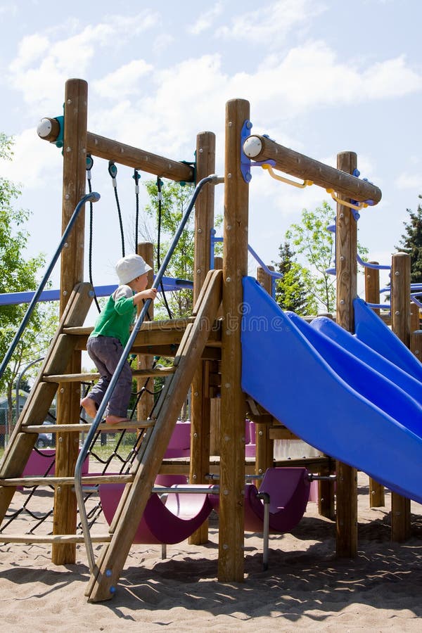 Child on play structure stock photo. Image of summer, outdoors - 9792410