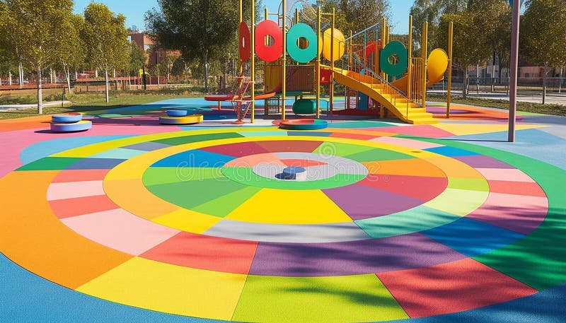 Child Playing with Colorful Plastic Toy Wheel Outdoors Generated by AI ...