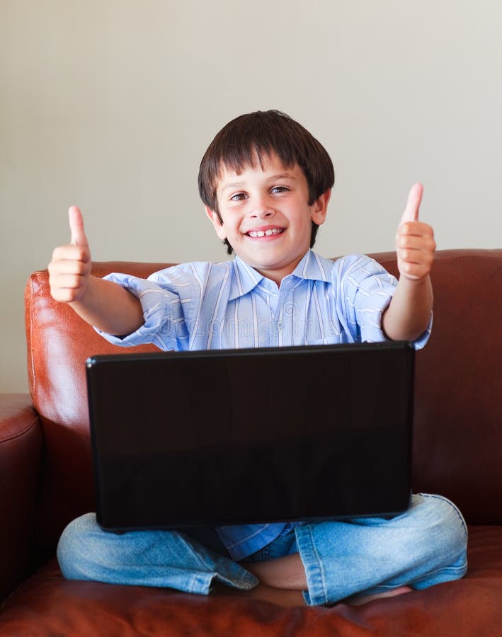 335 Internet Kid Thumbs Up Stock Photos - Free & Royalty-Free Stock ...