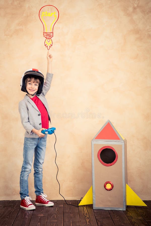 Kid with jet pack at home stock photo. Image of child - 101378734