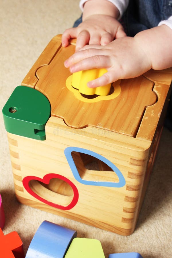 Child Playing with Shape Sorter Stock Photo - Image of infant, kids ...