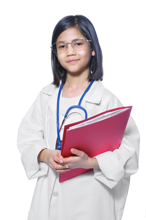 Child playing stern doctor stock photo. Image of scandinavian - 4794022