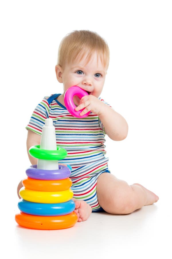 Child playing with toy stock image. Image of playful - 31179279