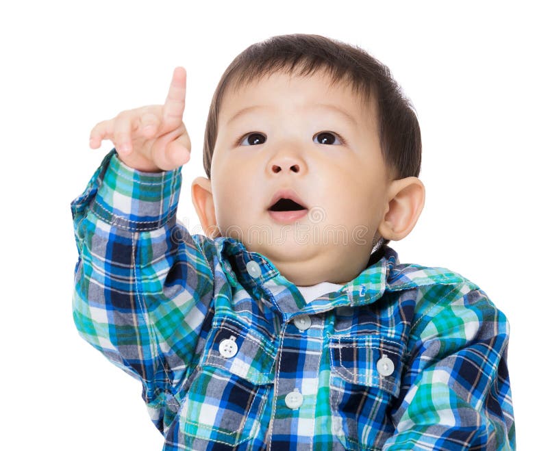 Child Pointing Up Stock Photo - Image: 40695607