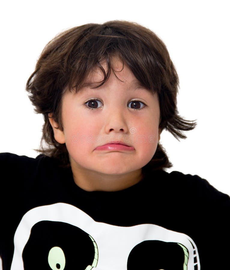 Child portrait stock image. Image of closeup, isolated - 34060805