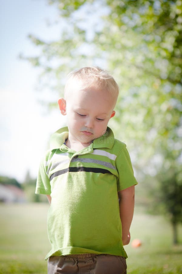 Child Pouting stock photo. Image of little, expression - 58547336