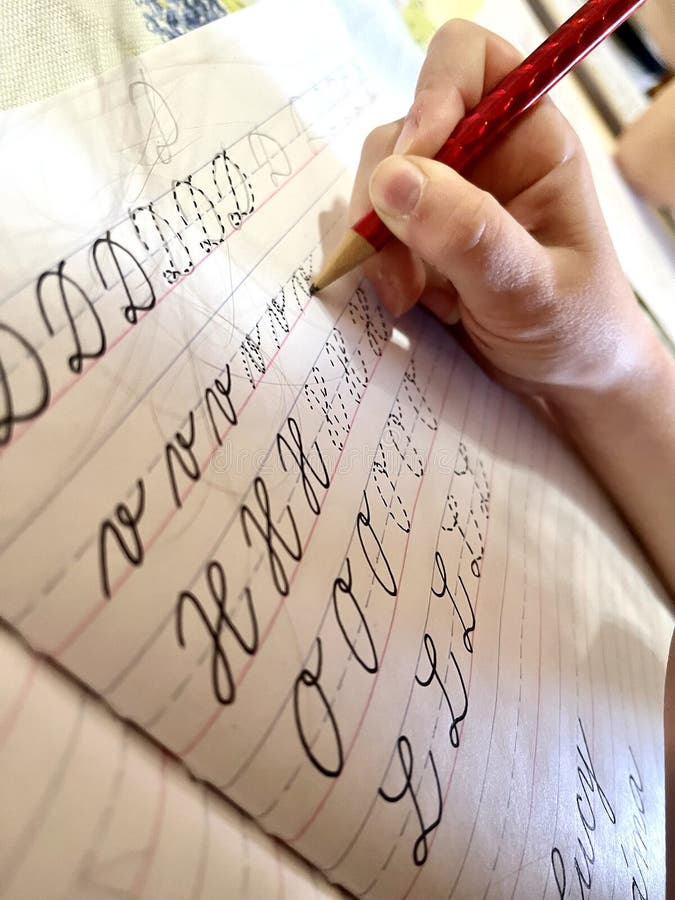757 Child Handwriting Letters Stock Photos - Free & Royalty-Free Stock ...