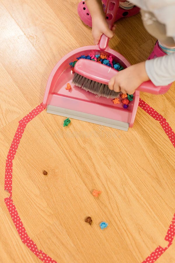 Child Practicing Sweeping Stock Photos - Free & Royalty-Free Stock ...