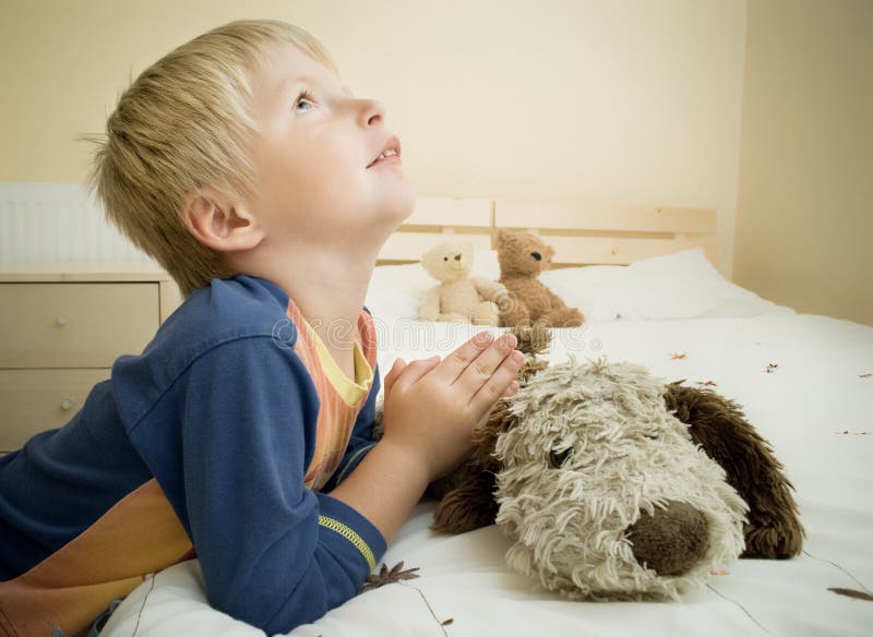 Child Praying stock image. Image of bedtime, toddler - 13669733