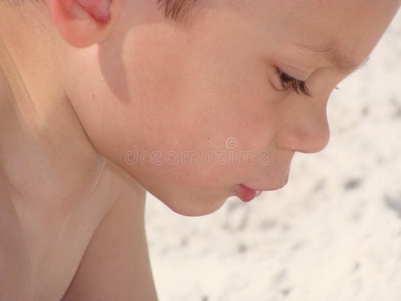 Child profile portrait stock photo. Image of natural - 37682910