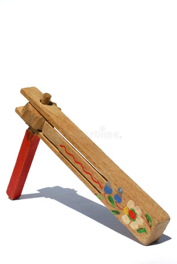 Child rattle stock image. Image of rattle, antique, wood - 5634435
