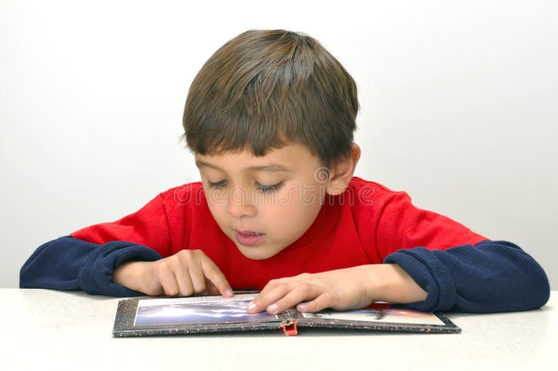 Child reading stock photo. Image of homework, hair, sound - 22430592