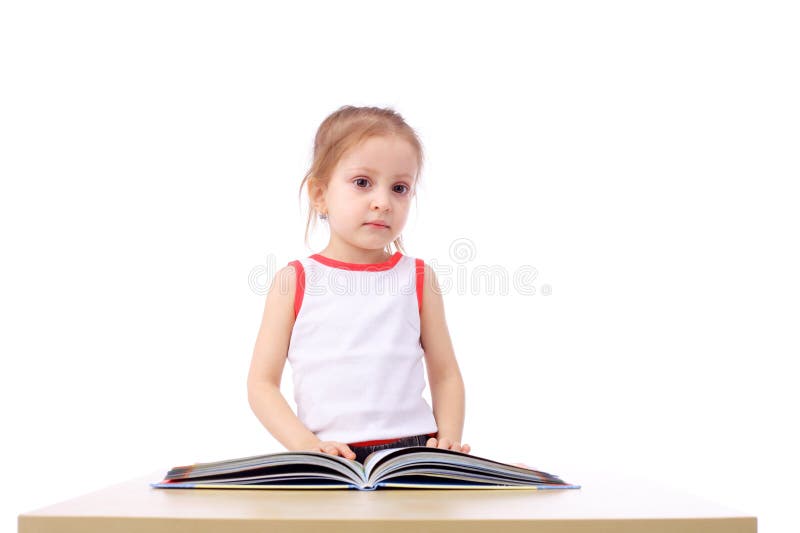 Child reading stock photo. Image of caucasian, person - 48488310
