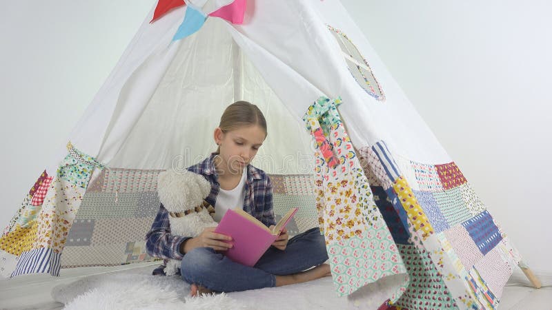 Child Reading, Studying in Playroom, Kid Playing at Playground ...
