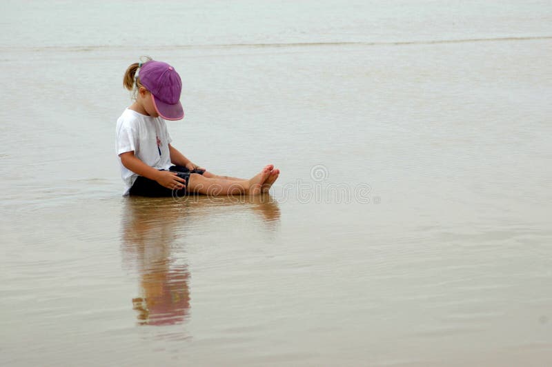 Child relaxed stock image. Image of litlle, beach, calm - 1743565