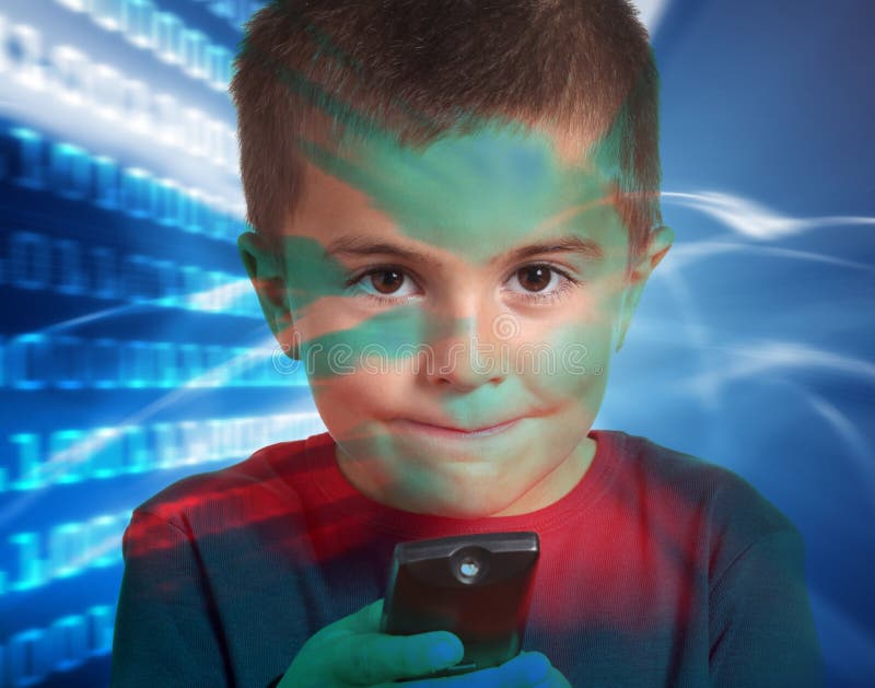 Child with Tv Remote Control Stock Image - Image of cute, adorable ...