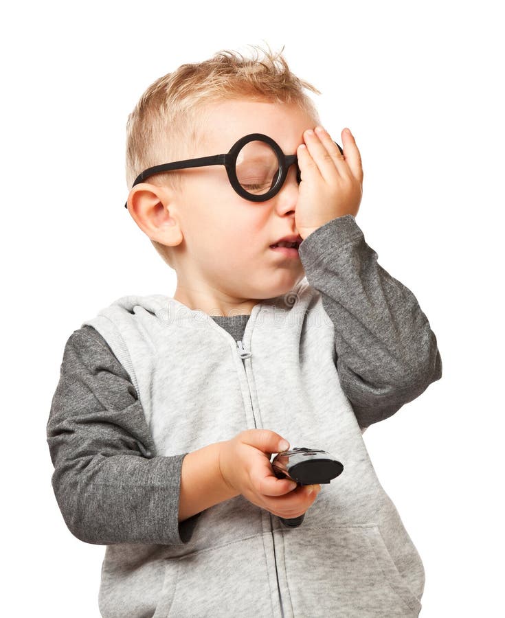Child with remote control stock image. Image of emotion - 60852865