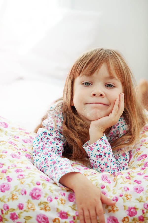 Child resting at home stock image. Image of resting, girl - 16761109