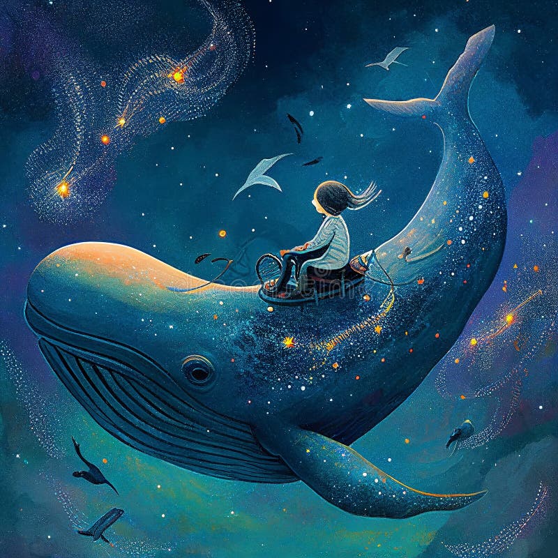 Person Riding A Whale