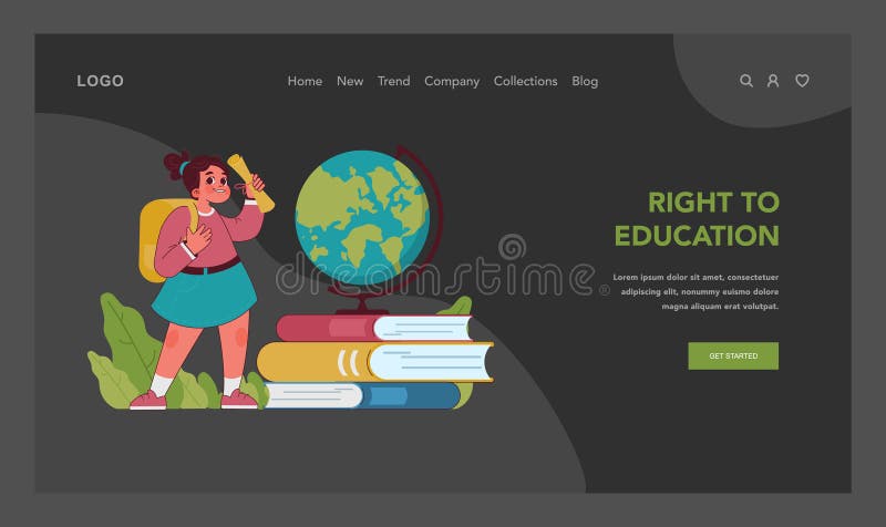 Child Rights Concept. Vector Illustration Stock Vector - Illustration ...