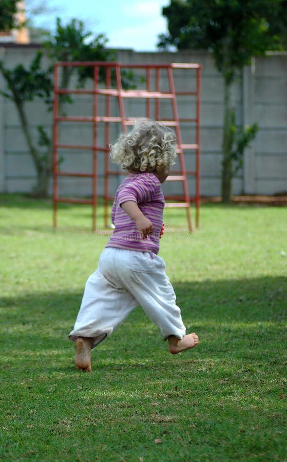 Child running stock photo. Image of anke, baby, action - 1334882