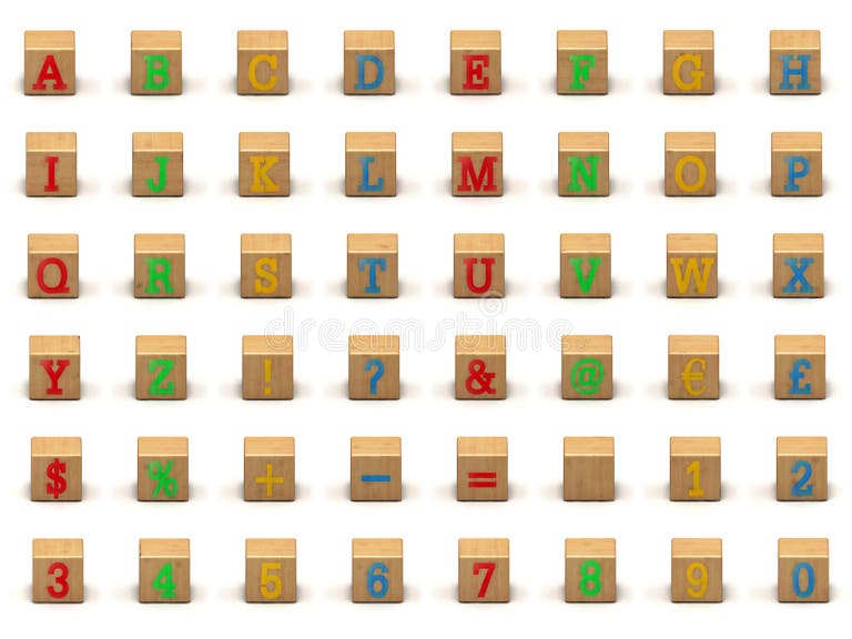 Building Blocks Alphabet Font Stock Illustrations – 1,046 Building ...