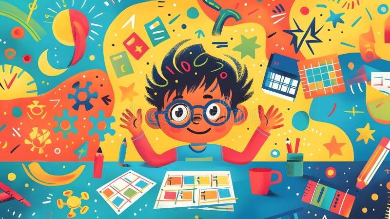 A Child S Colorful World, Imagination, Creativity, and Learning Explode ...