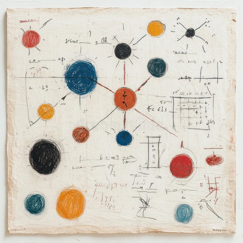 Doodle of Basic Chemical Reactions Stock Illustration - Illustration of ...