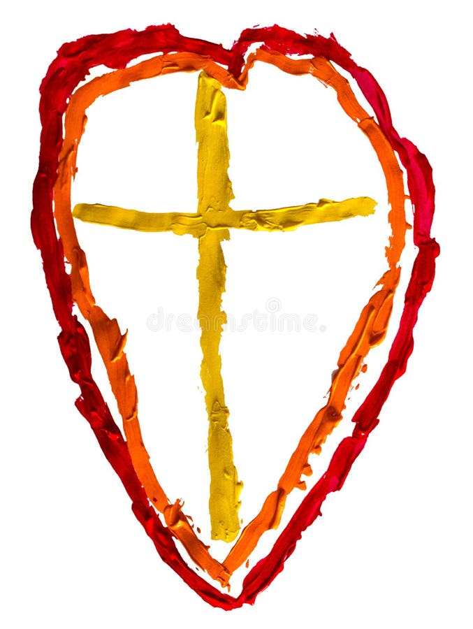 Child`s Drawing, I Love Jesus Text Writing on Heart Stock Photo - Image ...